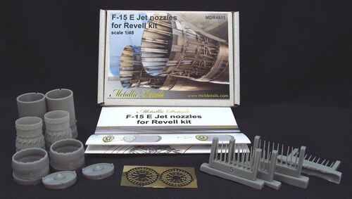 Metallic Details MDR4811 McDonnell F-15 E Strike Eagle - jet nozzles (designed to be used with Revell kits)