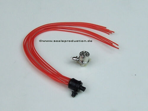 Scale Production SP24208R V8 Distributor with Ignition Wire Red