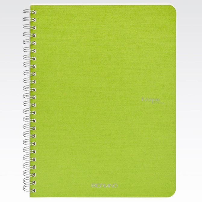 Sveska spirala A5 karo 70L 90g EcoQua Fabriano 19148107 limeta zelena (lime)