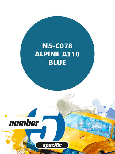 Number Five N5-C078 Renault Alpine A110 Blue