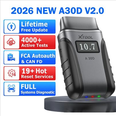 Novo- XTOOL Anyscan A30D V2.0 Bluetooth OBD2 CANFD