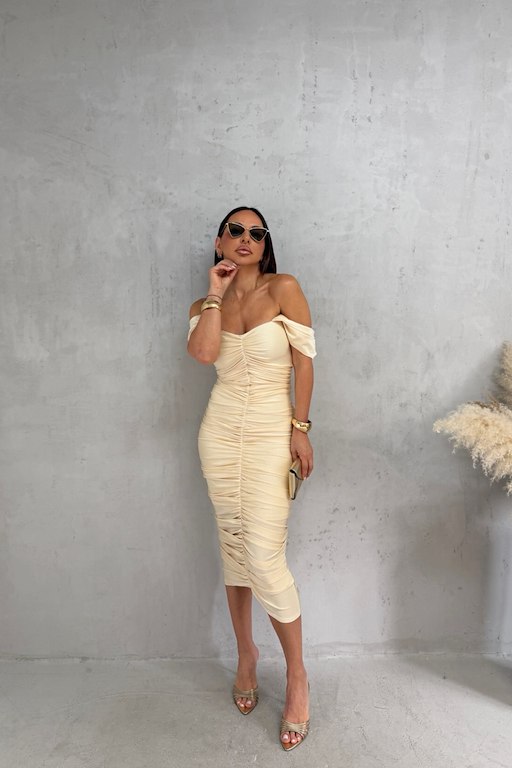LEONA WHEAT MIDI ELEGANTNA HALJINA