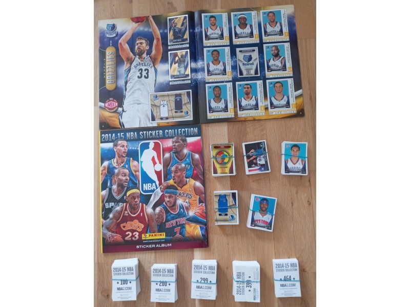 Nba 14-15;pun album; prazan + set; dodatnih 690 sličica