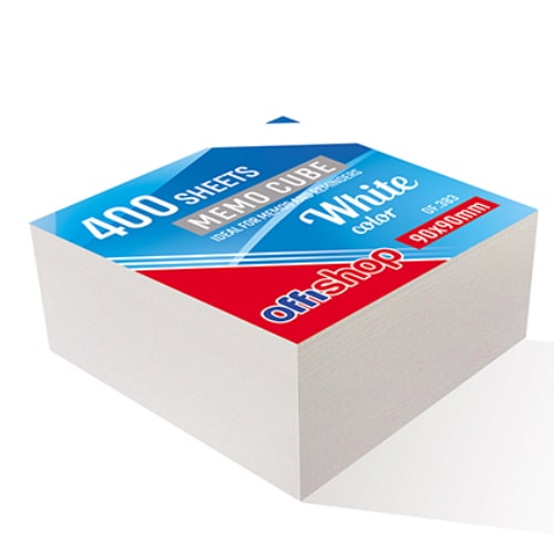 Kocka bela 90x90mm 400l Offishop OF383 NS27651