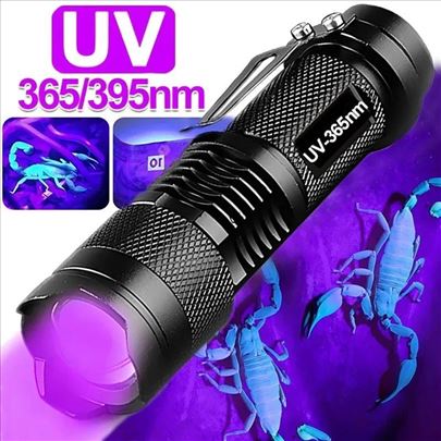 UV baterijska LED lampa 395nm AL kućište Zum