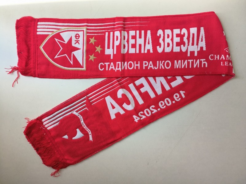 navijački šal crvena zvezda benfica