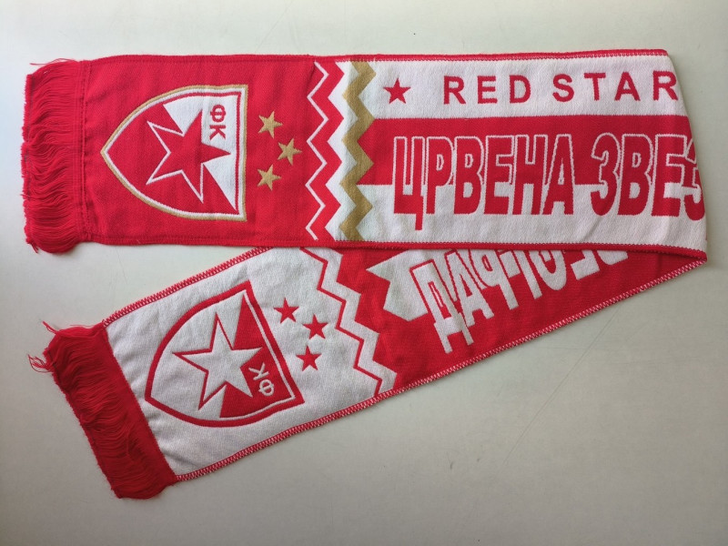 navijački šal crvena zvezda red star