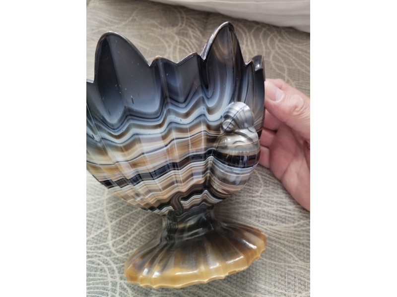 Art deko činija Murano staklo art deco vintage