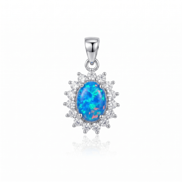 Srebrni privezak „PLAVI OPAL“ 707