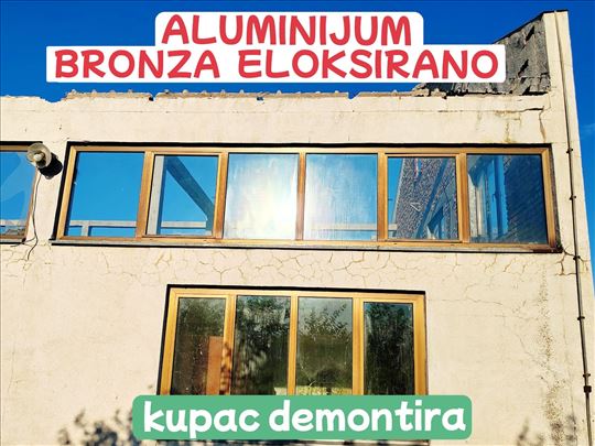 Alu prozori bronza eloksirano