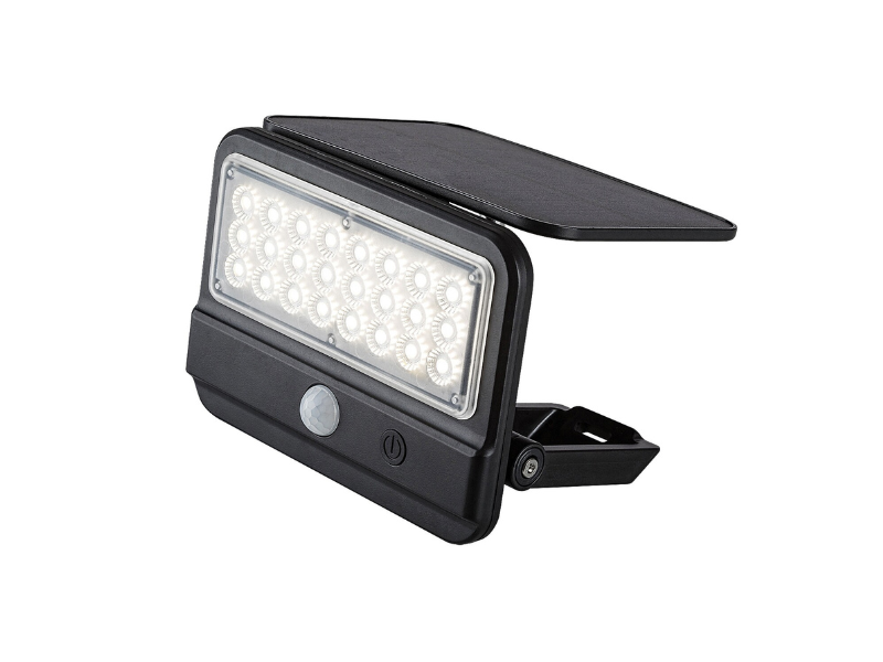 REFLEKTOR LED SOLARNI CRNI SA SENZOROM 7W 4000K 700LM IP54 RABALUX 77040