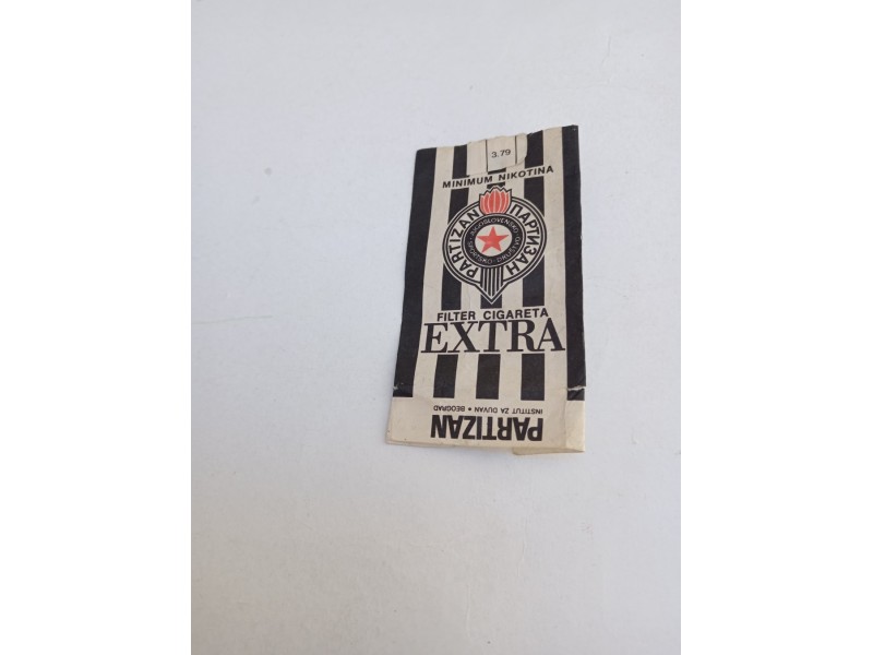 FK PARTIZAN CIGARTETE PRAZNA KUTIJA