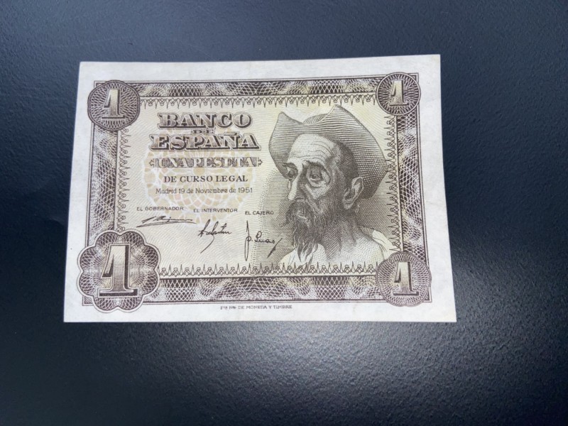 ŠPANIJA 1 PEZETA.1951.