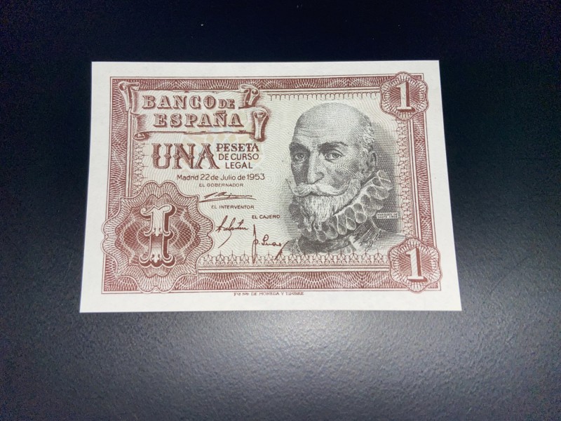 ŠPANIJA 1 PEZETA.1953.