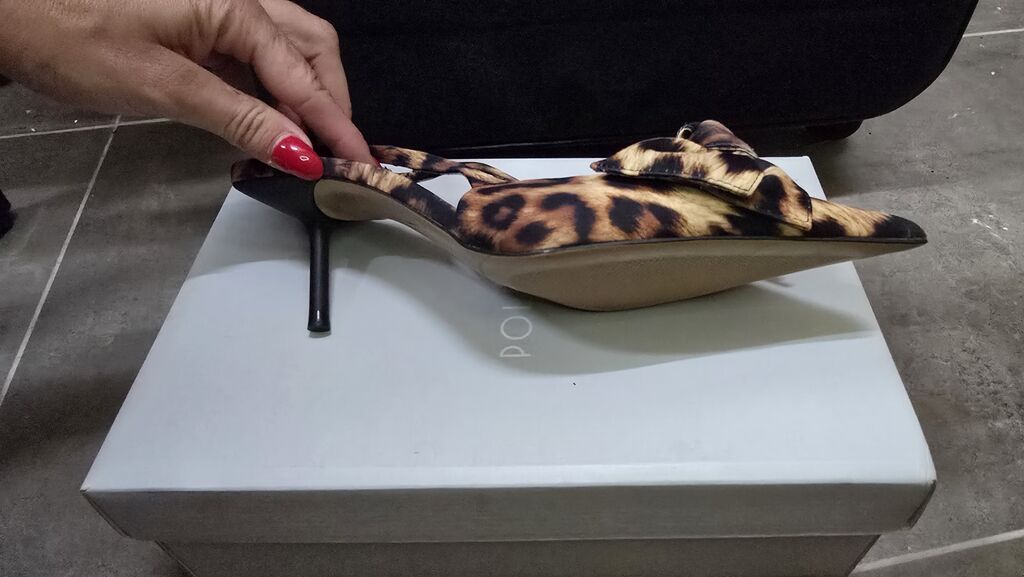 ZARA ženske cipele – slingback salonke sa leopard printom - Model