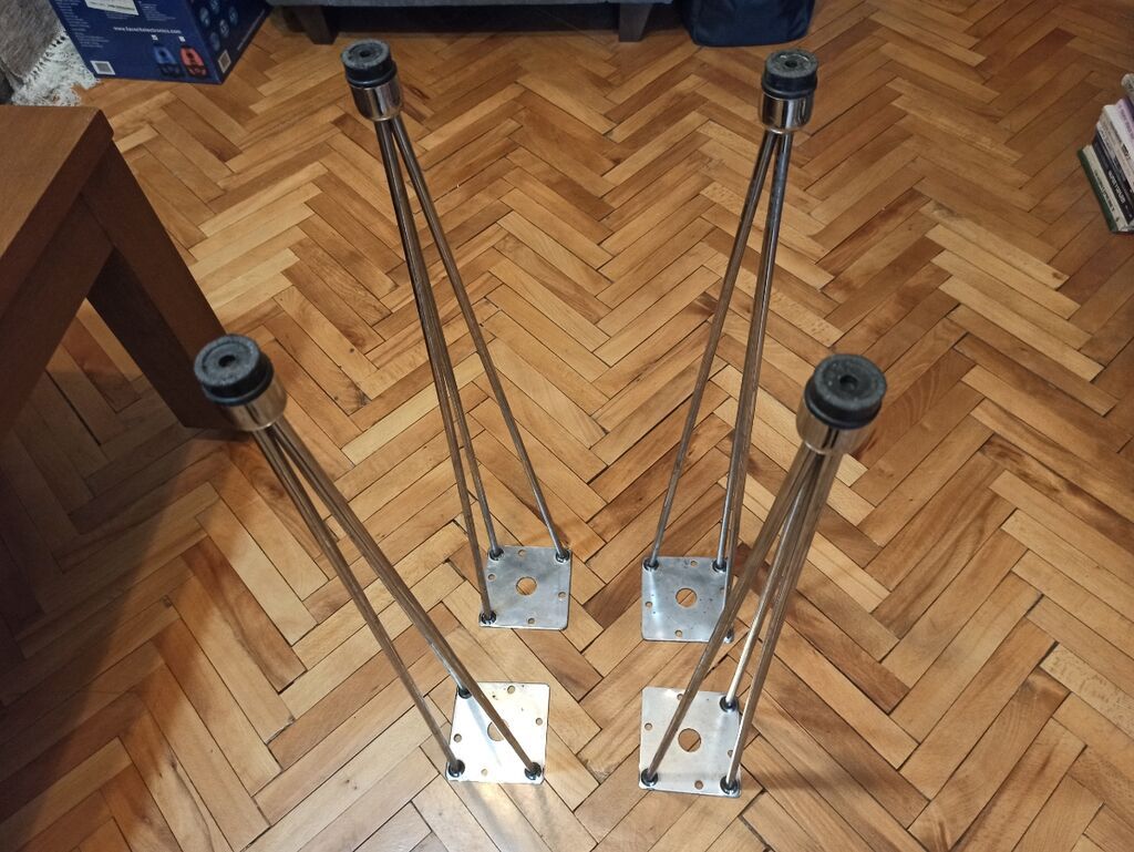 Metalni nogari (za sto) dužine 70cm, sa podešavajućim stopicama