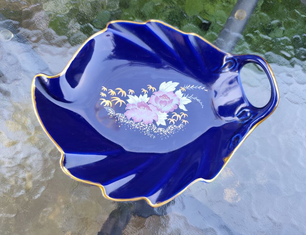 Dekorativna porcelanska posuda – Cobalt Blue, Carpo Porcelaine -