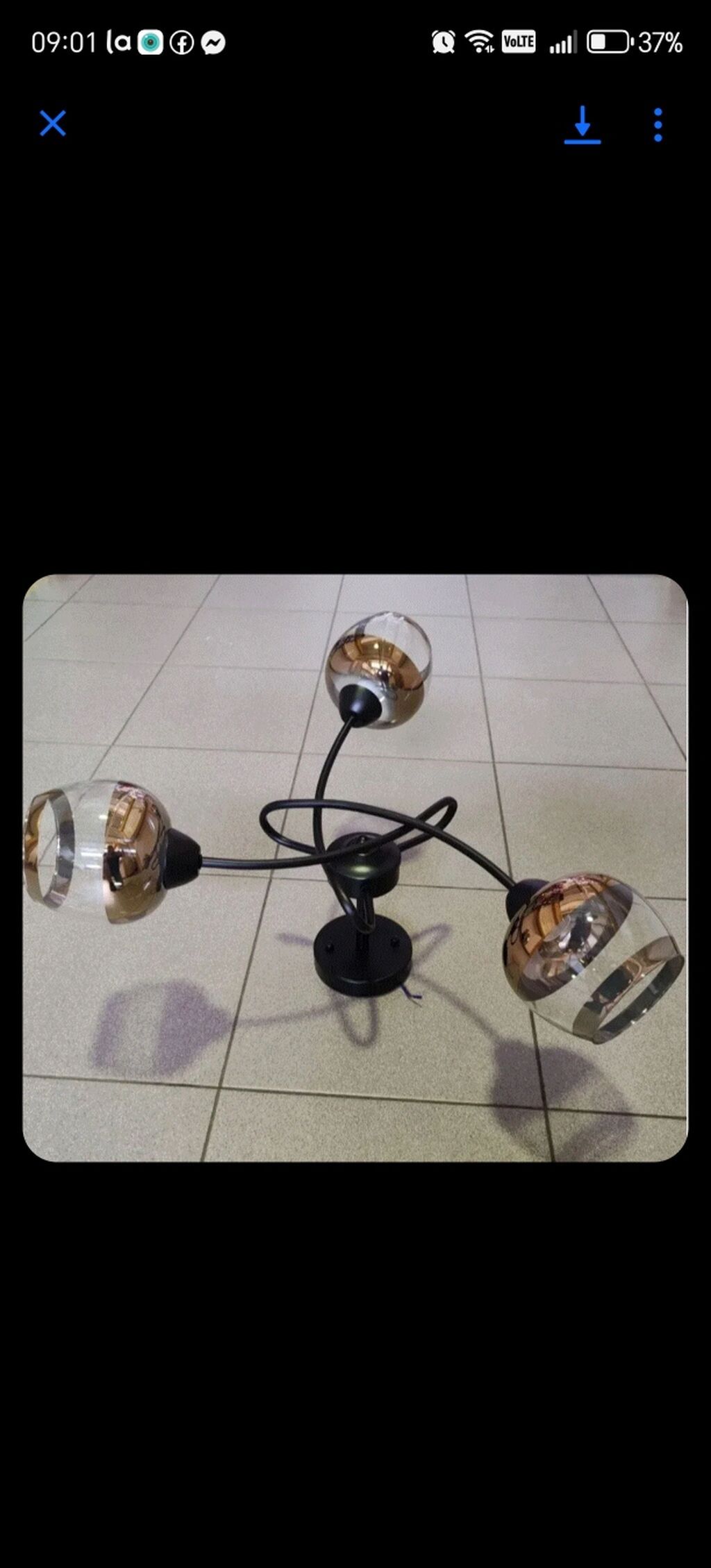 Plafonska lampa sa 3 svetiljke – moderni dizajn - Tip