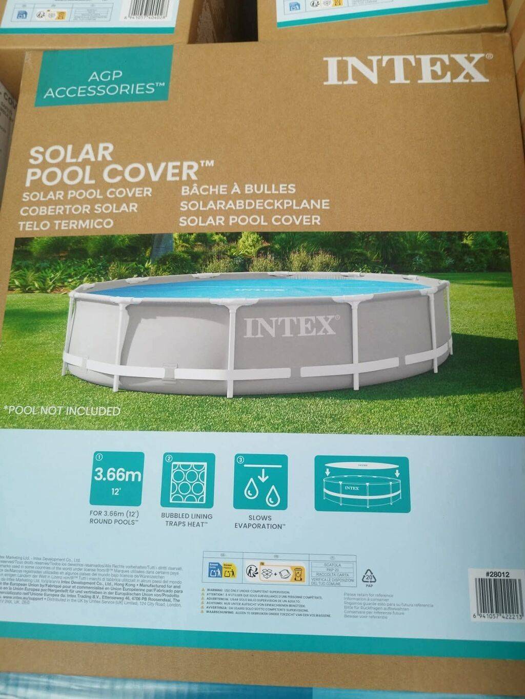 INTEX Solar Pool Cover – solarna pokrivka za bazene prečnika 3,66 m
