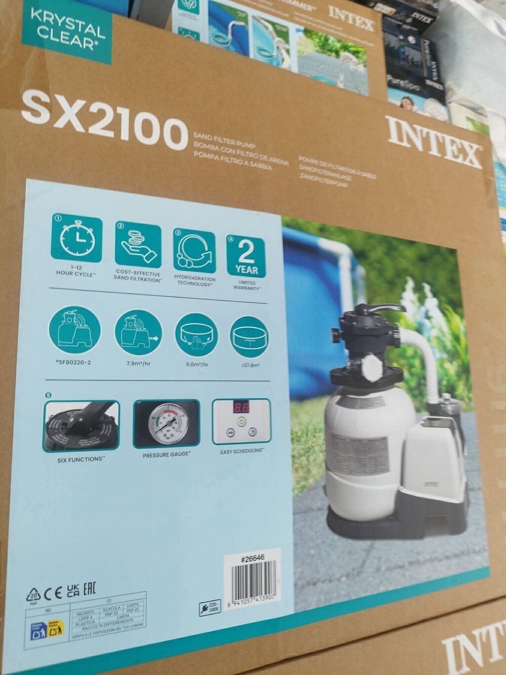 Intex Krystal Clear SX2100 – peskani filter pumpa za bazen - Tip