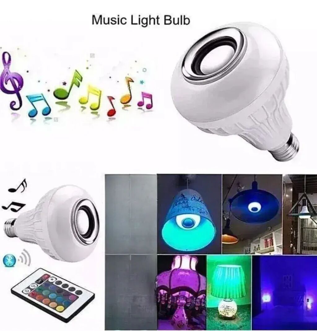 Muzička RGB Sijalica - LED Sijalica + Daljinski      Opis proizvoda