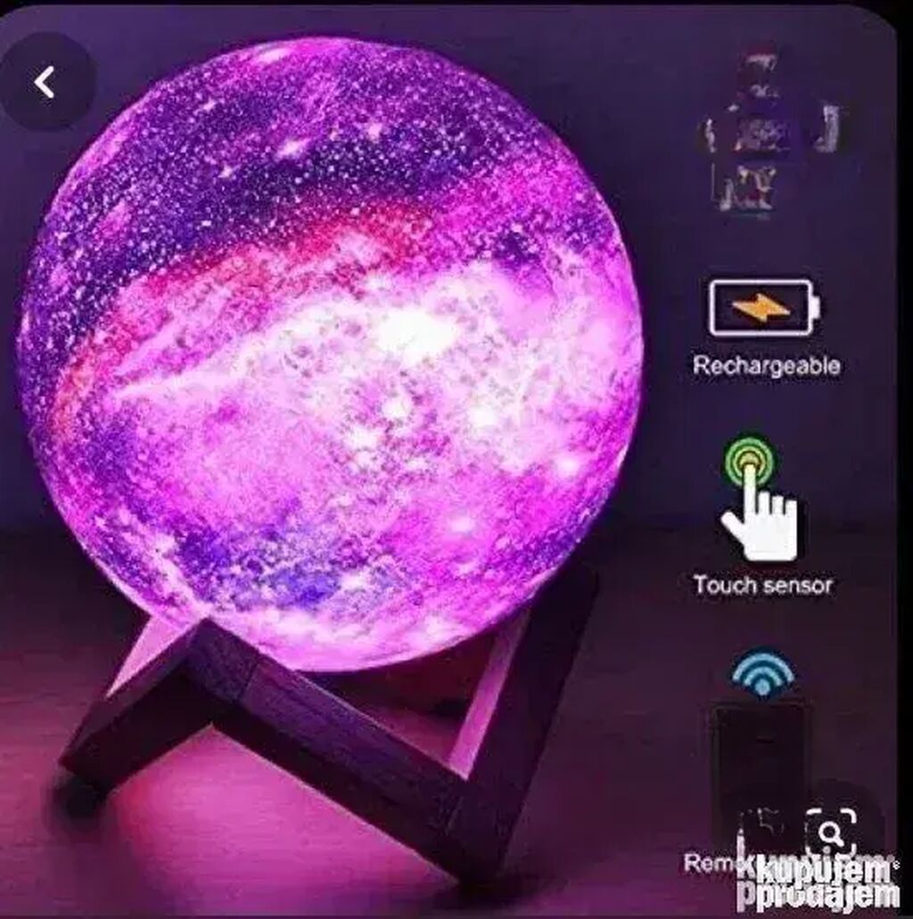 Lampa Mesec – 12cm 3D Dobrodošli u Davidov shop online market!