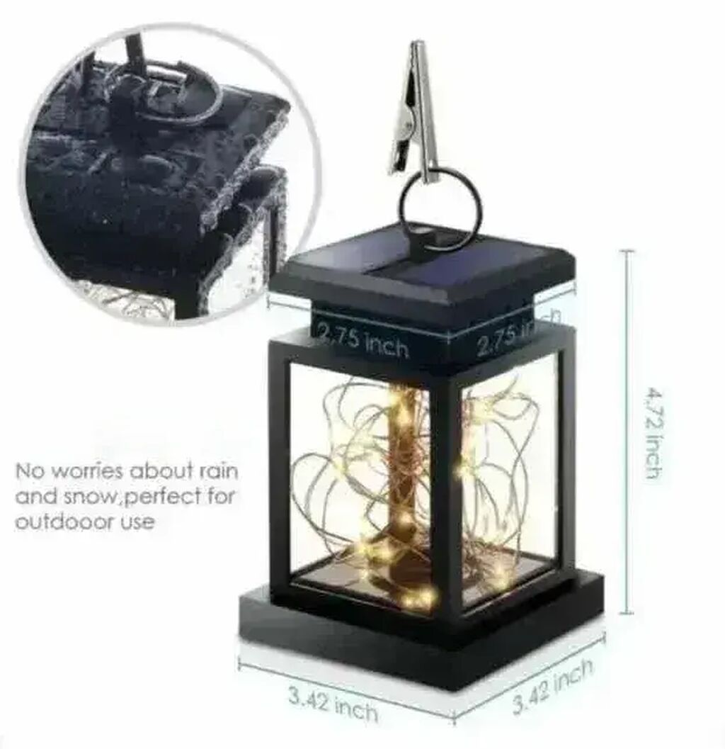 Solarni Fenjer - Solarne Lampe za Dvorište Specifikacije: ☀️ Solarno