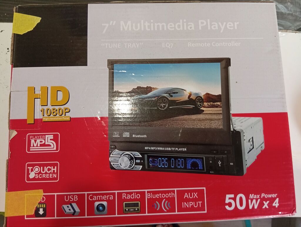 Auto multimedija 1-DIN sa izvlačnim 7" touch TFT LCD ekranom Ključne