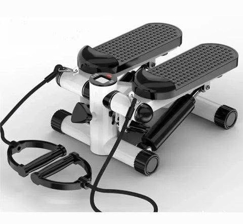 Mini stepper sa elastičnim trakama je praktična fitness sprava