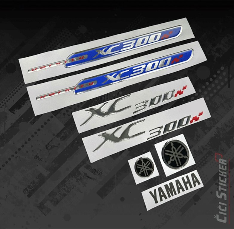 3D Stikeri Yamaha XC 300 - Stikeri za motore - 2804 Osvežite izgled