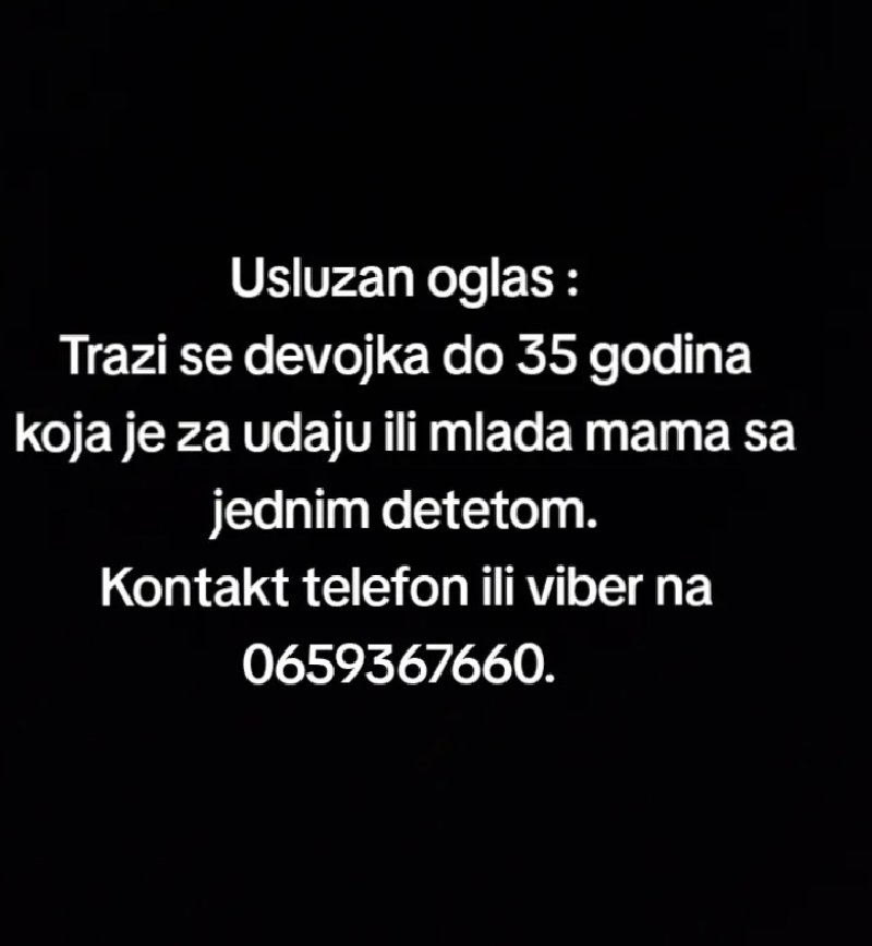 Trazimo devojku za brak