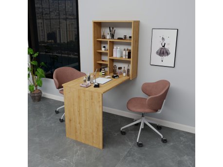 HANAH HOME Sto za šminkanje Sedir Sapphire Oak