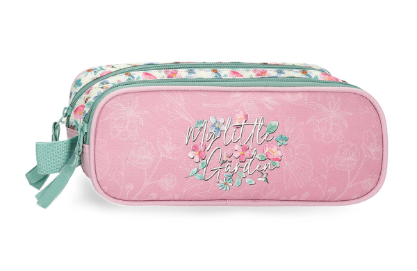 MOVOM MY LITTLE GARDEN prazna pernica sa 2 pregrade - pink ( 30.642.42 )