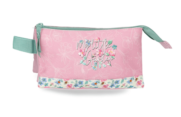 MOVOM MY LITTLE GARDEN prazna pernica sa 3 pregrade - pink ( 30.643.42 )