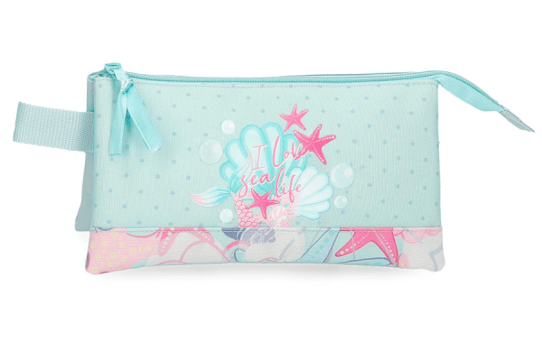 MOVOM I LOVE SEA LIFE prazna pernica sa 3 pregrade - tirkizna ( 30.543.41 )