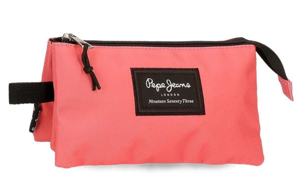 PEPE JEANS ARIS prazna pernica sa 3 pregrade - koralna ( 63.243.A4 )