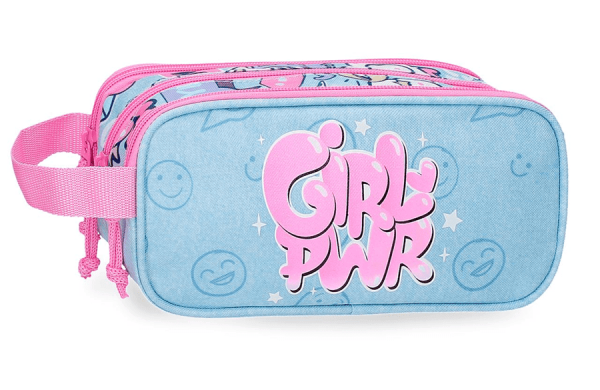 MOVOM GIRL POWER prazna pernica sa 3 pregrade - plava ( 30.747.41 )