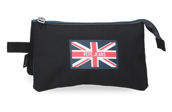 PEPE JEANS HENRY prazna pernica sa 3 pregrade - crna ( 61.543.22 )