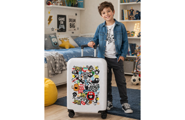 MOVOM MONSTERS dečiji kofer 55 cm - bela ( 32.711.41 )