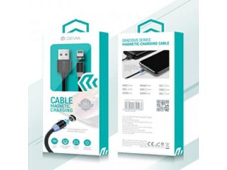 DEVIA 022937 Kabl USB SERIES MAGNETIC TYPE C Crni