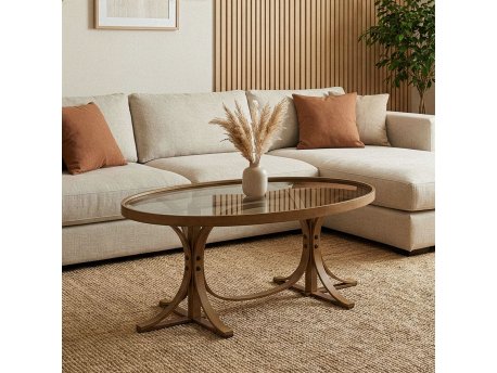 HANAH HOME Sto za dnevnu sobu Matsue Walnut