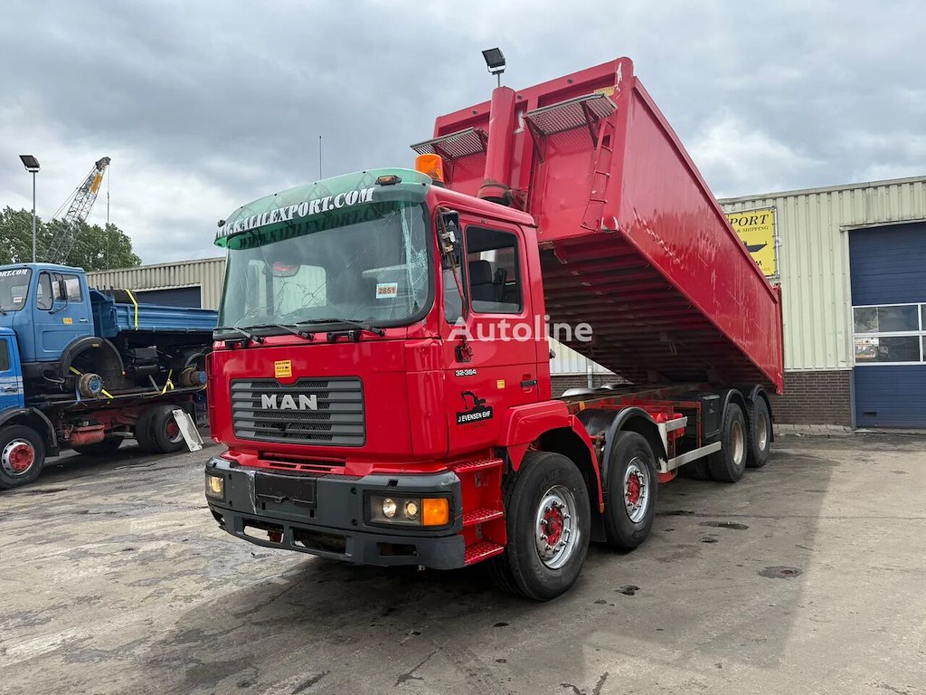 MAN 32 .364 - 8x4 - Kipper - Full Steel Suspension - Big Axle - Manu kiper