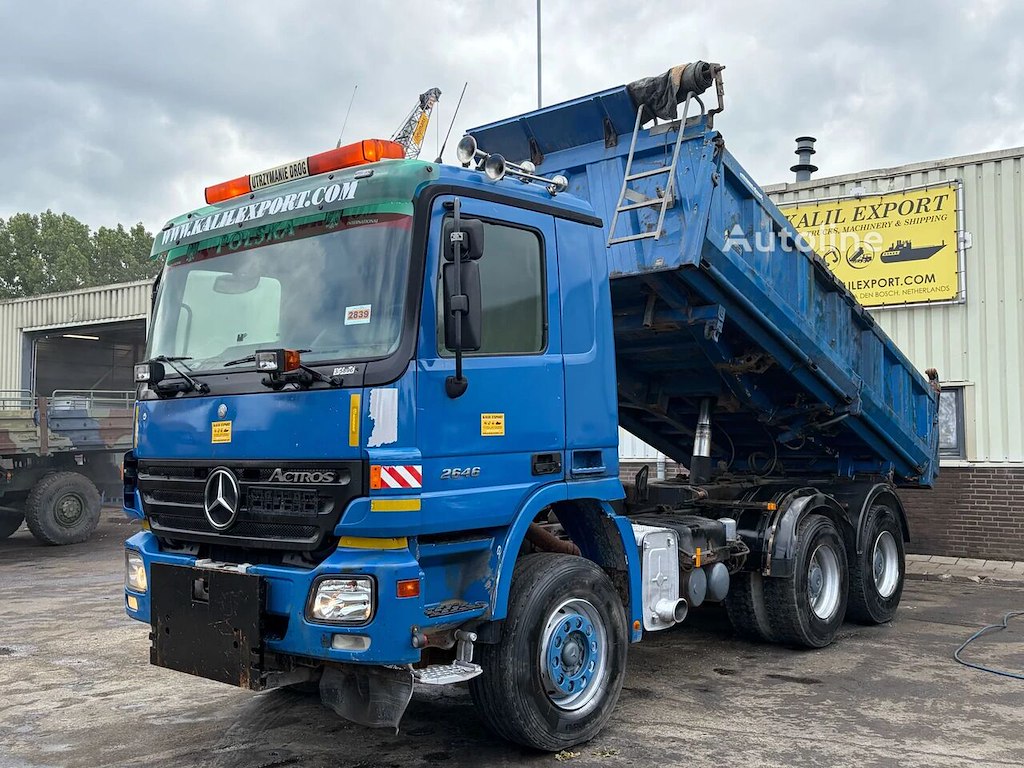 Mercedes-Benz Actros 2646 Kipper 6x4 EPS Gearbox 3 Pedals Full Steel Suspensio kiper