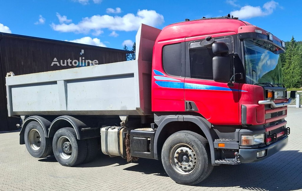 Scania P124 400 *6x2 *FULL STEEL *3 PEDALS *BOGIE LIFT kiper