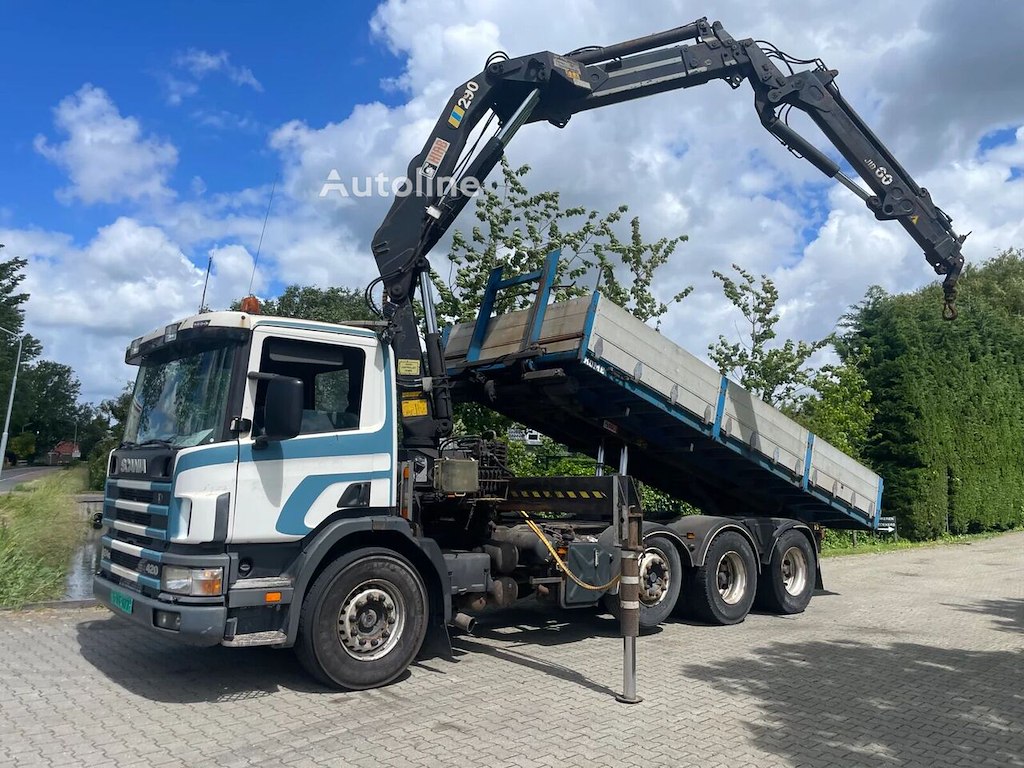 Scania P124-420 Topper with hiab 290 with fly jib, good condition kiper