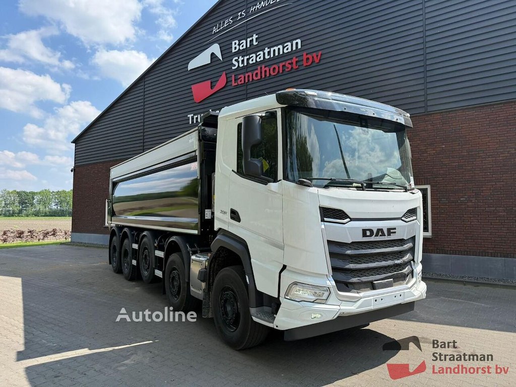Novi DAF XF480 10x4 bladgeveerd met TIBEG kipper en aluminium milieuklepp kiper