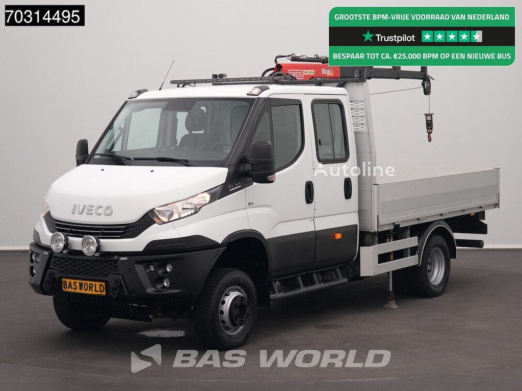 IVECO Daily 70C18 3.0L 4x4 Automaat Open Laadbak Kraan Fassi Micro M20 kamion s ravnom platformom