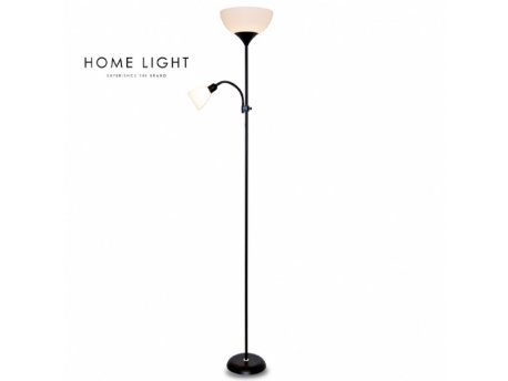 HOME LIGHT Vesta 653 Podna lampa 1xE27+1xE14 crna
