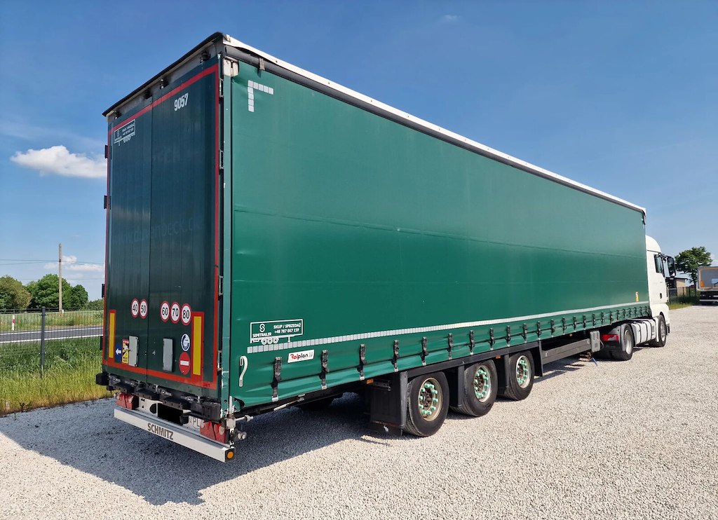 Schmitz Cargobull MEGA CURTAIN / NEW TARPAULIN AND ROOF / CLEAN CONDITION / Semi-T poluprikolica sa kliznom ceradom