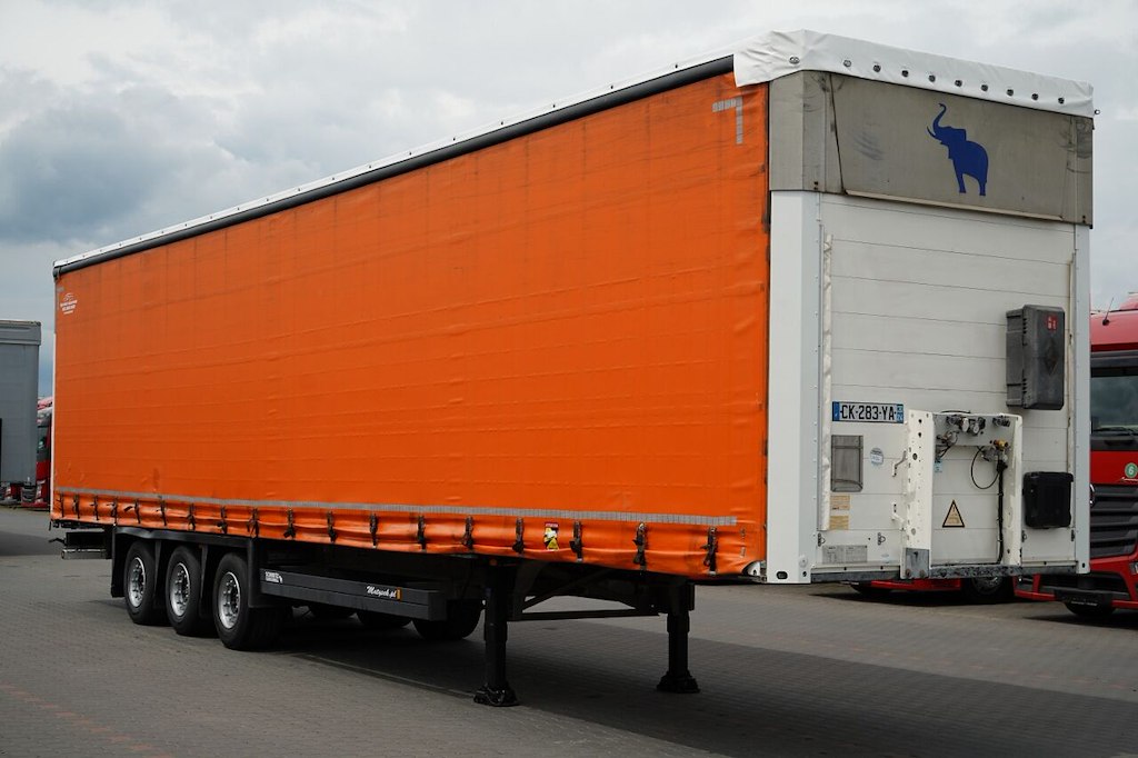 Schmitz Cargobull FIRANKA / MEGA  / LOWDECK / OŚ PODNOSZONA /  DACH PODNOSZONY  / poluprikolica sa kliznom ceradom